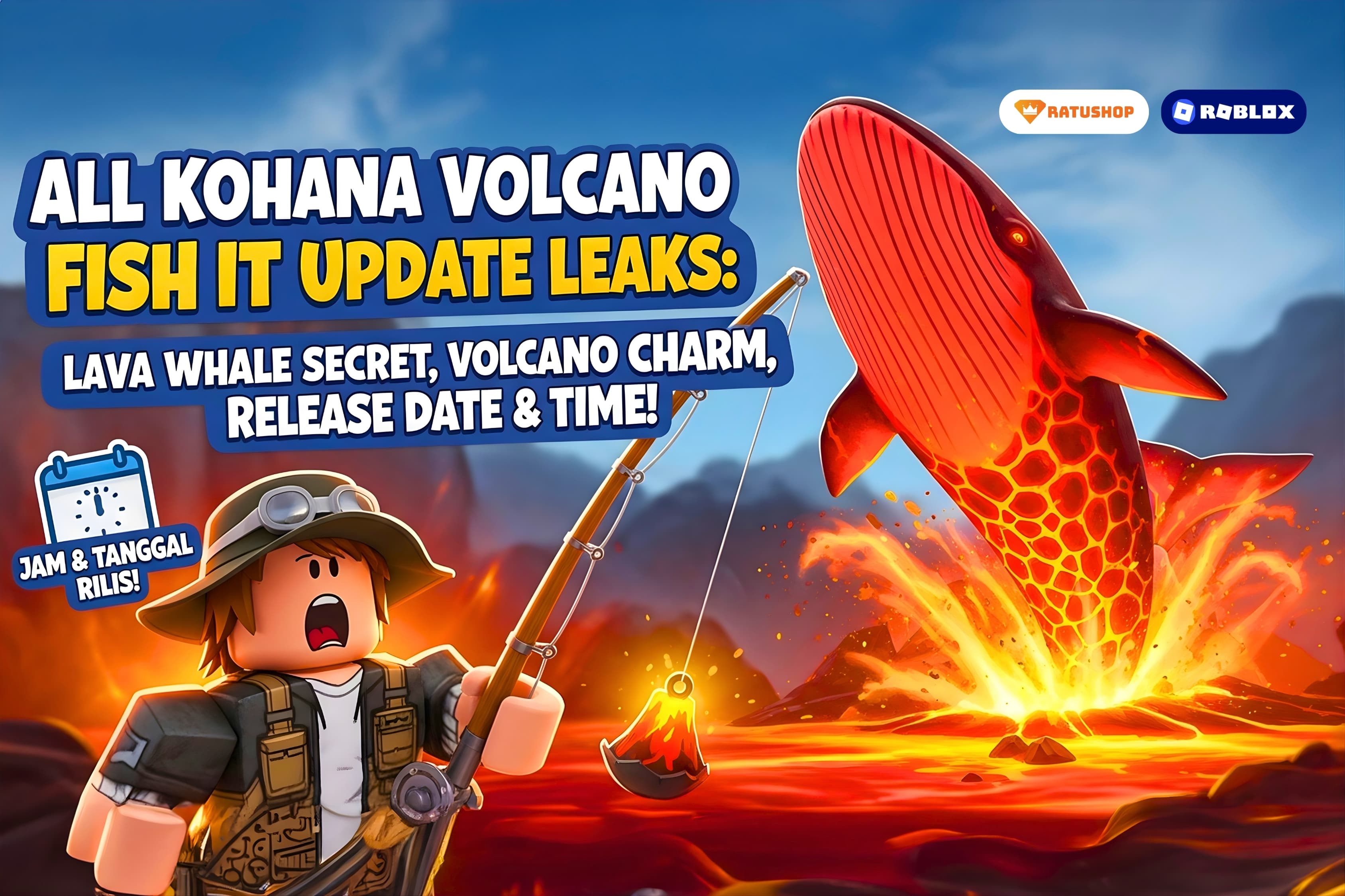 Semua Bocoran Update Kohana Volcano Fish It: Lava Whale Secret, Volcano ...