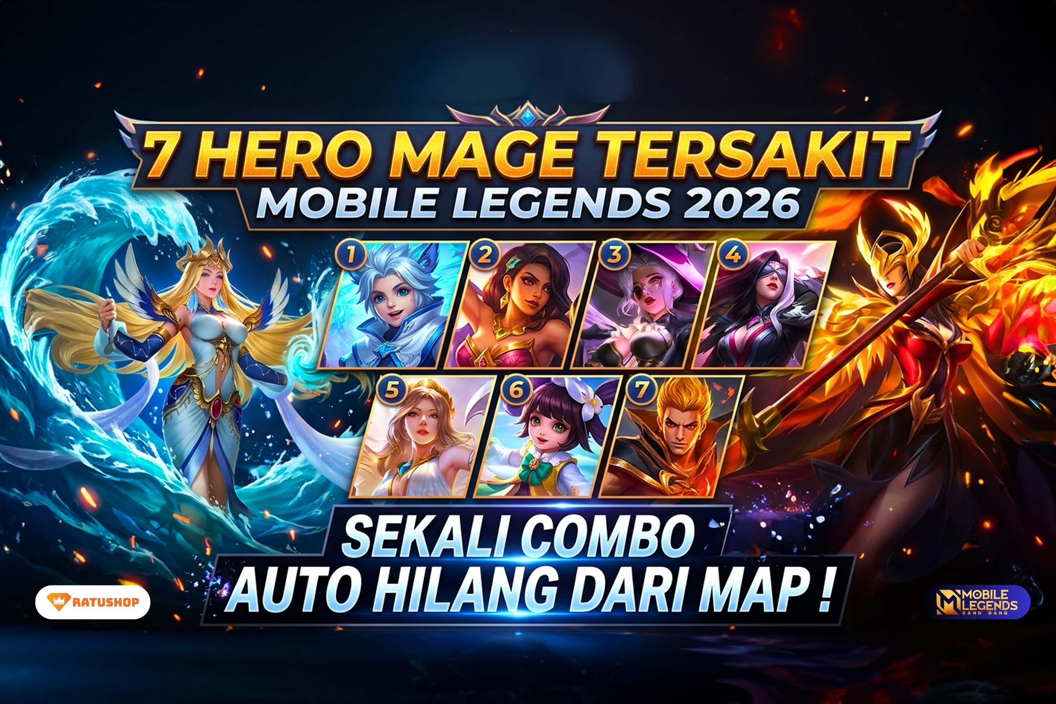 7 Hero Mage Tersakit Mobile Legends 2026,Sekali Combo Auto Hilang dari ...