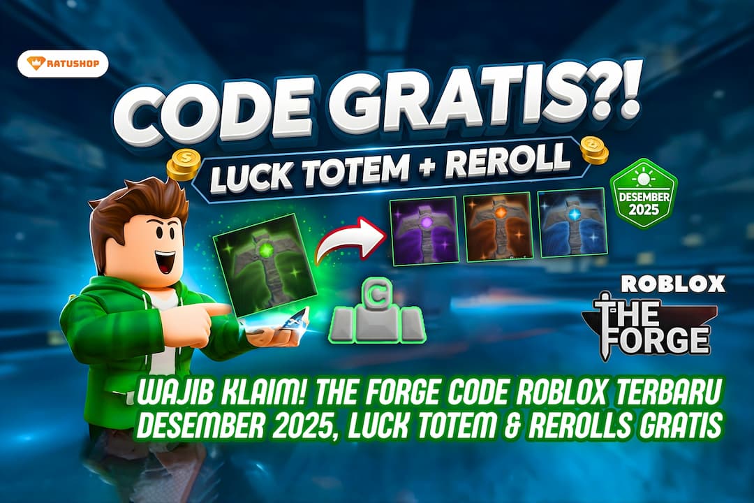 Wajib Klaim! The Forge Code Roblox Terbaru Desember 2025, Luck Totem ...