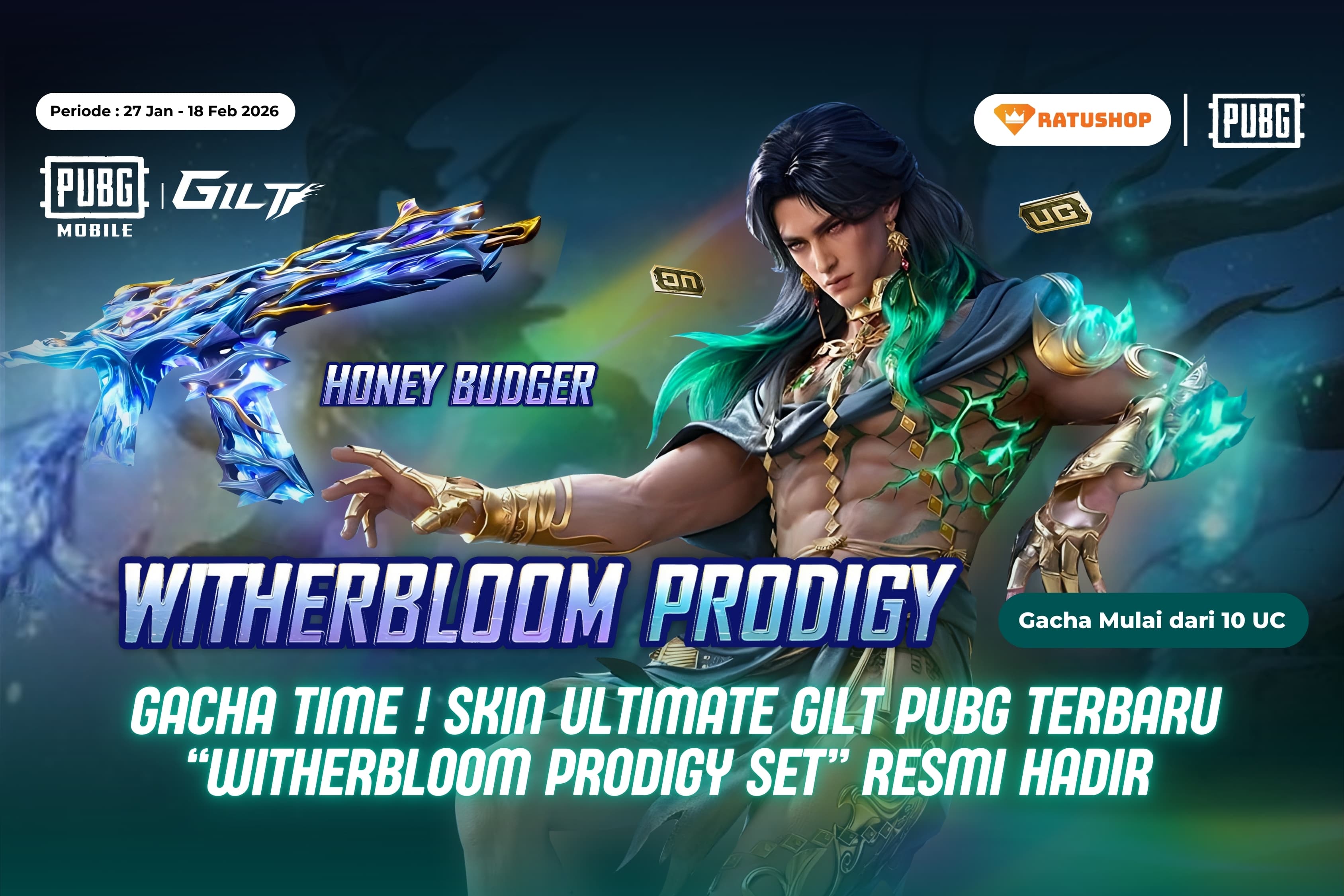 GACHA TIME ! Skin Ultimate Gilt PUBG Terbaru “Witherbloom Prodigy Set ...