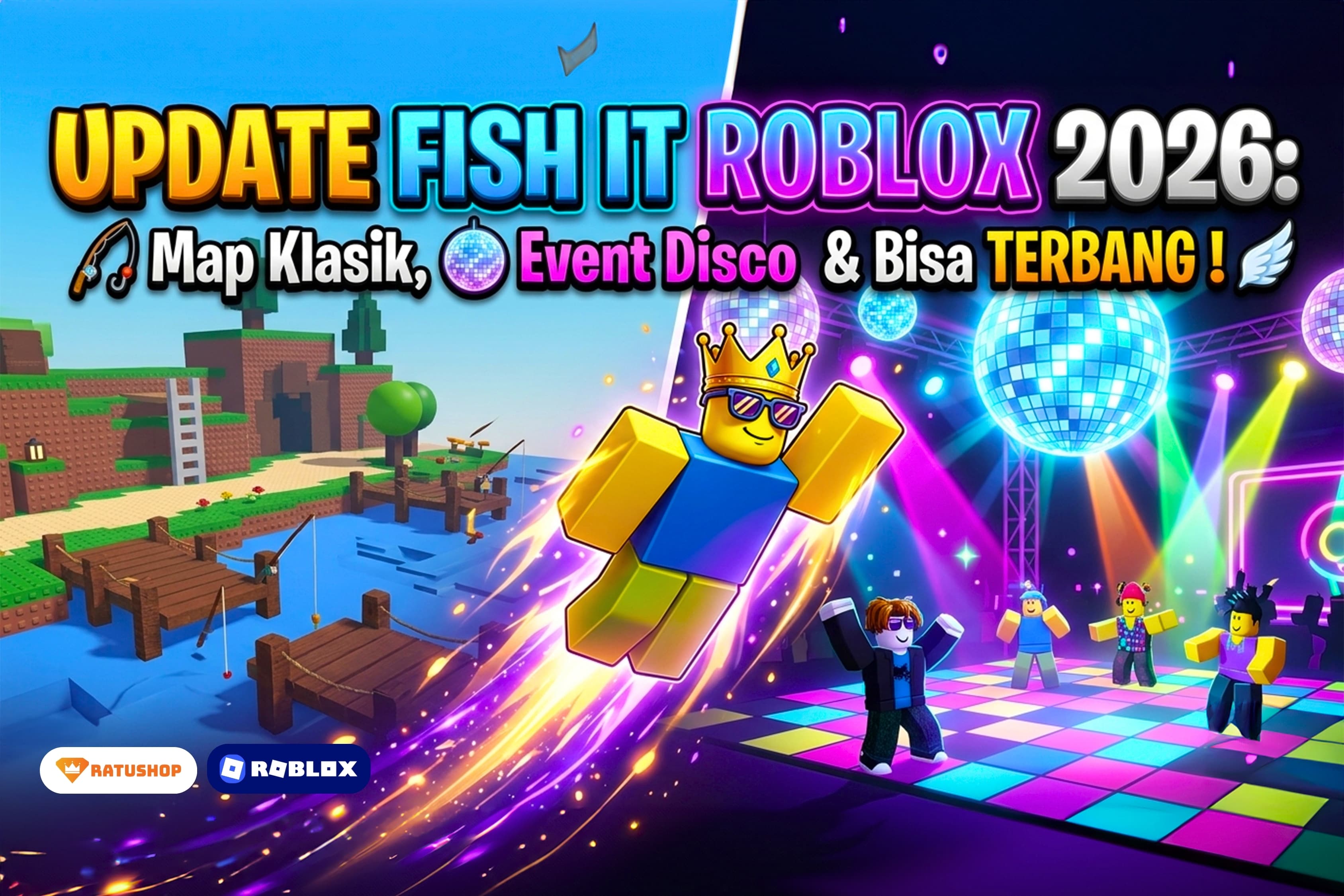 UPDATE FISH IT ROBLOX 2026: Map Klasik, Event Disco & Bisa TERBANG ...