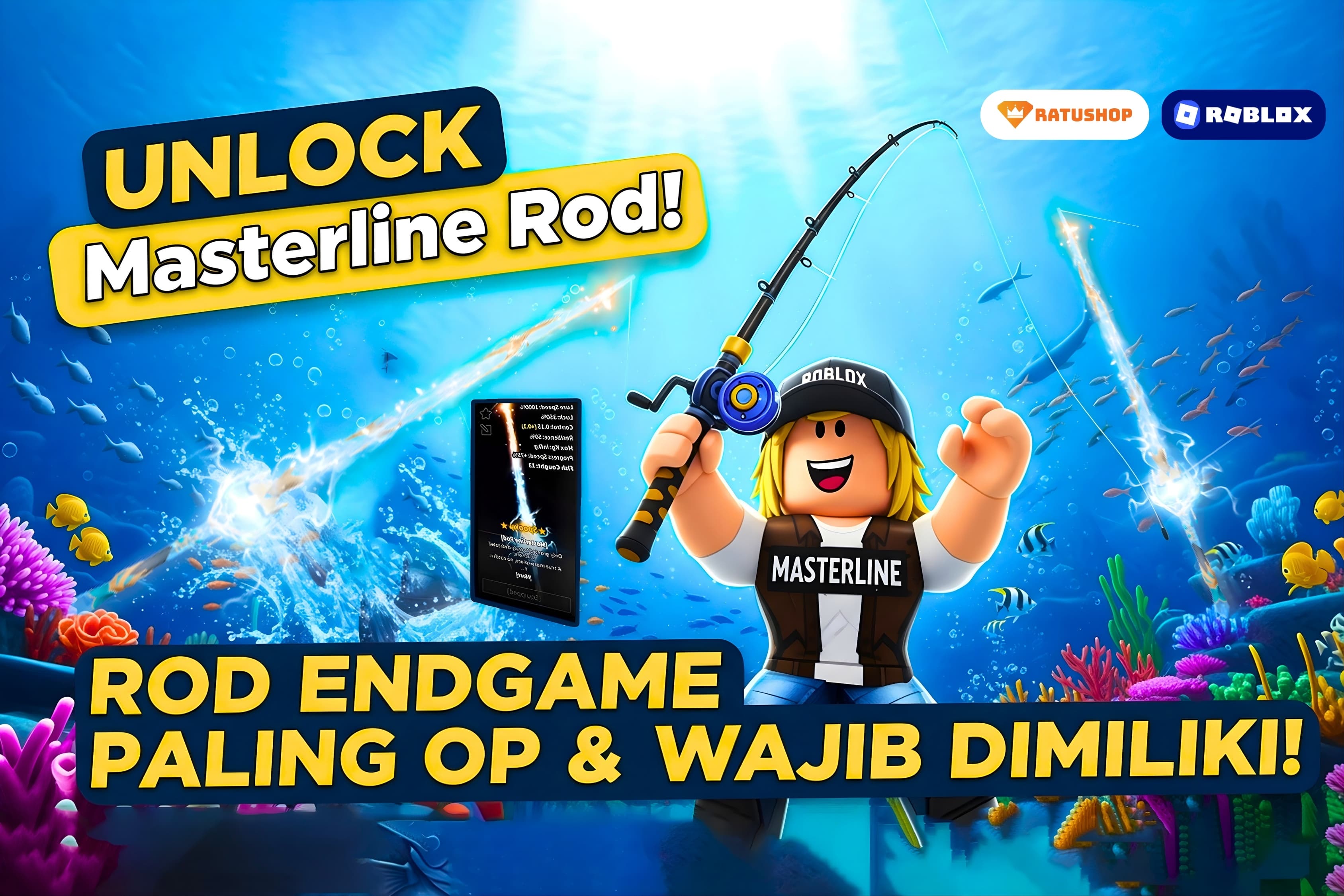 Cara Unlock Masterline Rod di Fisch Roblox — Rod Endgame Paling OP ...