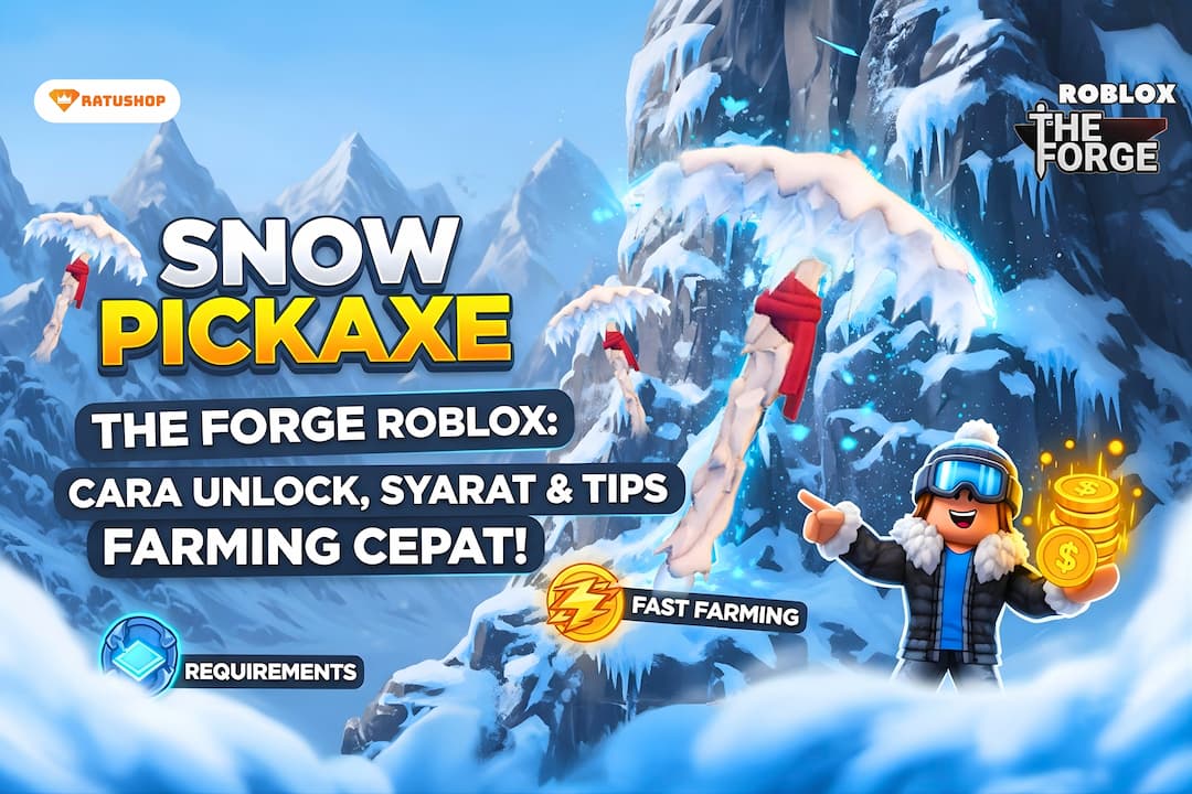Snow Pickaxe The Forge Roblox: Cara Unlock, Syarat & Tips Farming Cepat ...