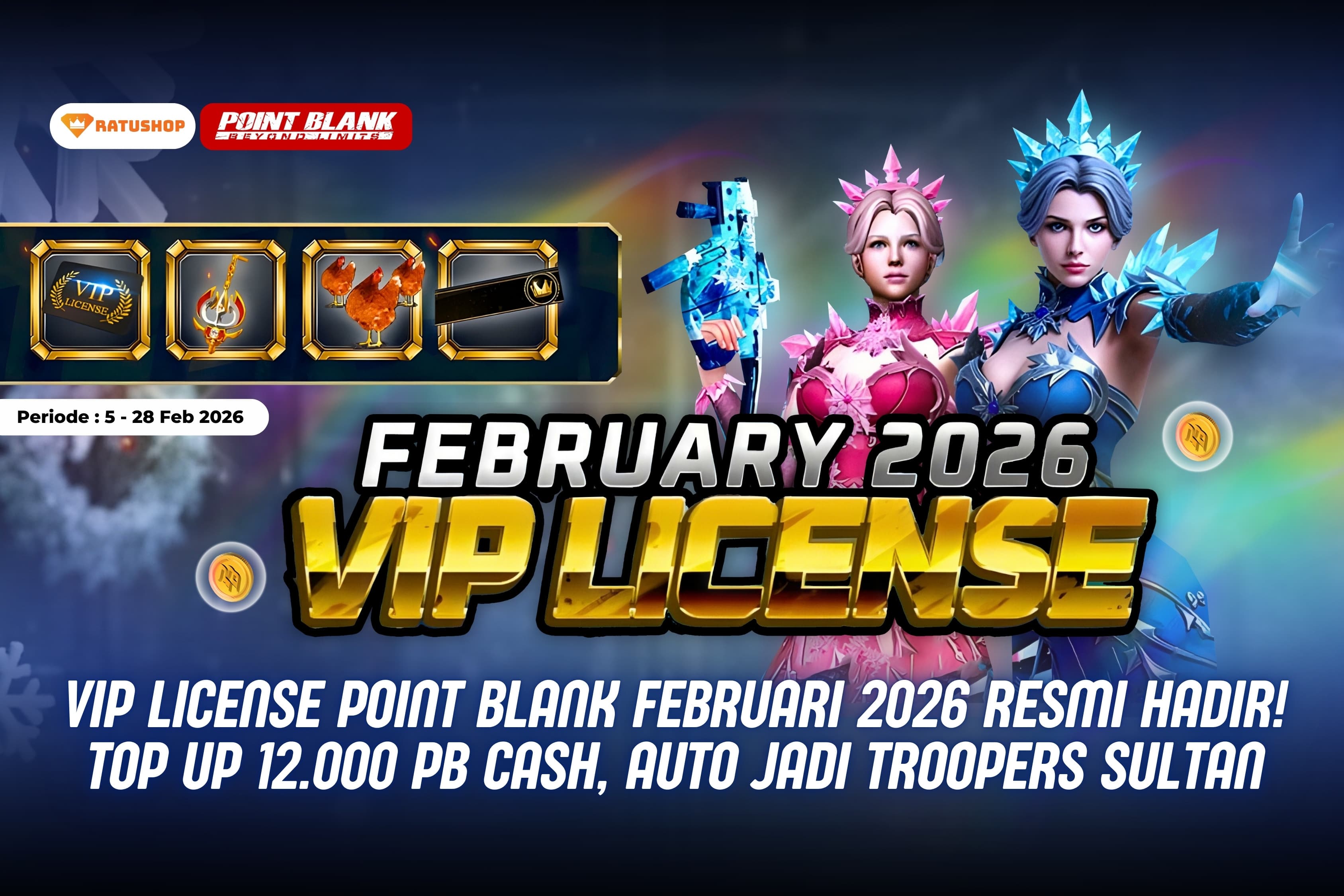 VIP License Point Blank Februari 2026 Resmi Hadir! Top Up 12.000 PB ...